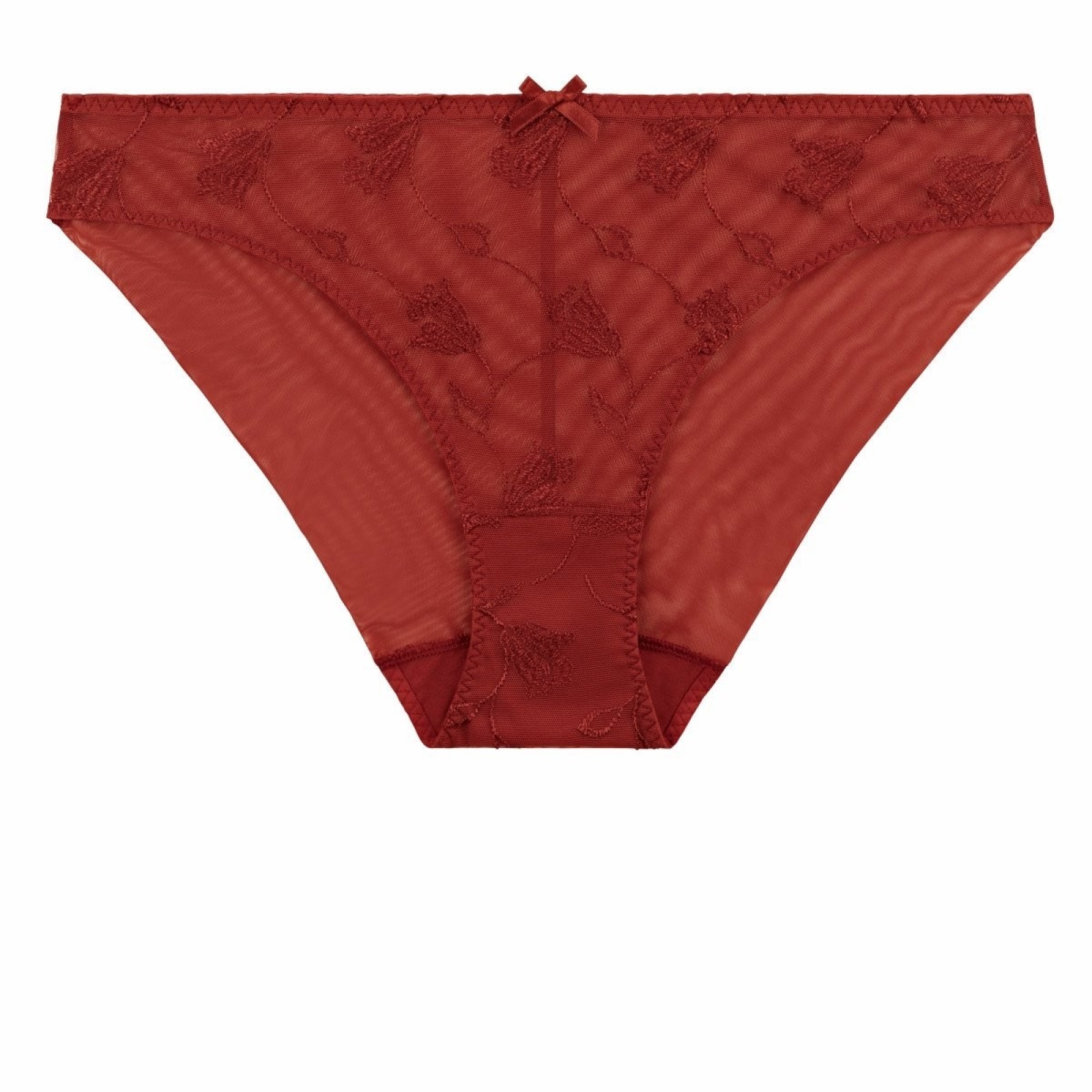 Aubade Softessence Slip Brésilien Terracotta Effetdesoi