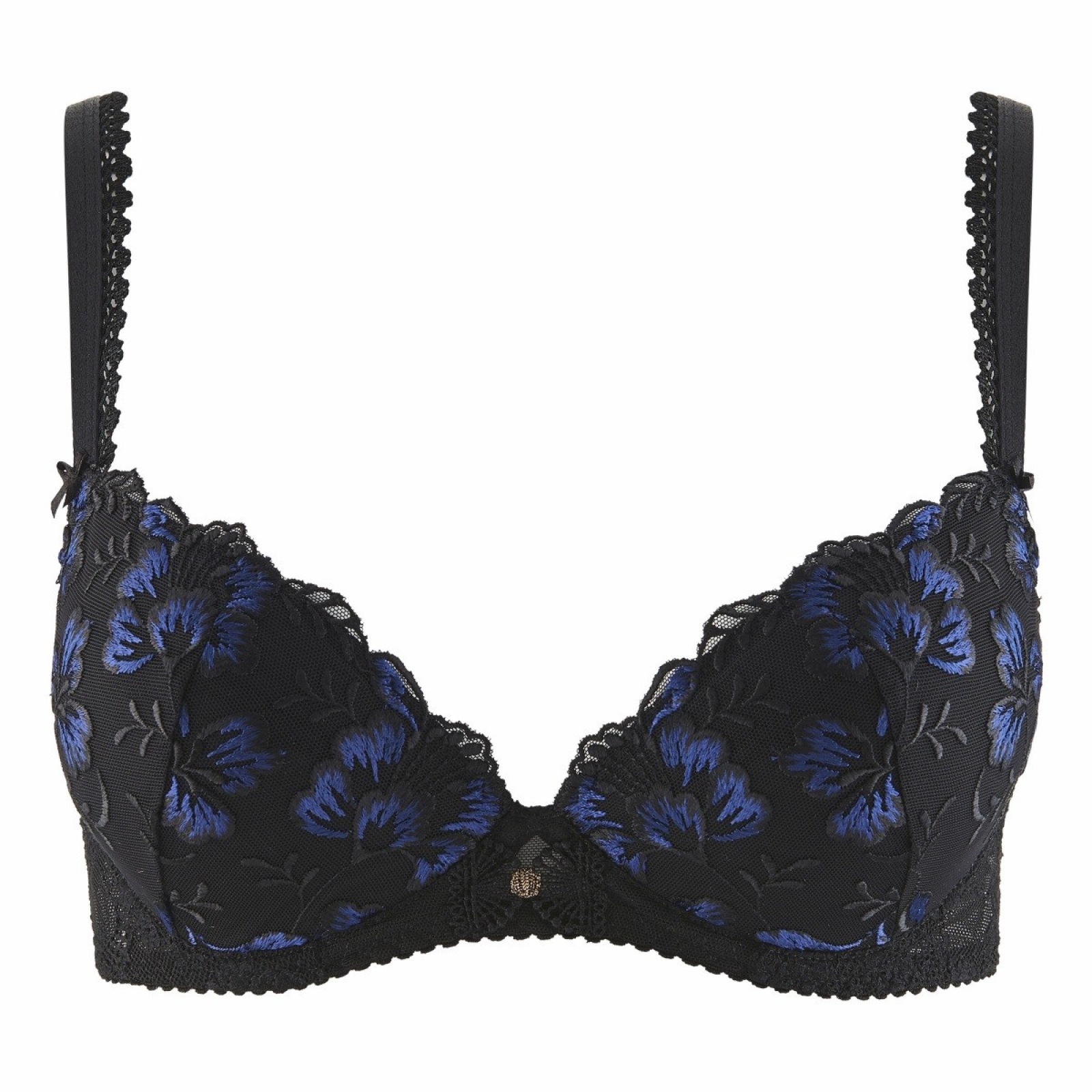 Aubade Soutien-Gorge Push-Up Poésie D'Orient Nuit Bleue Effetdesoi