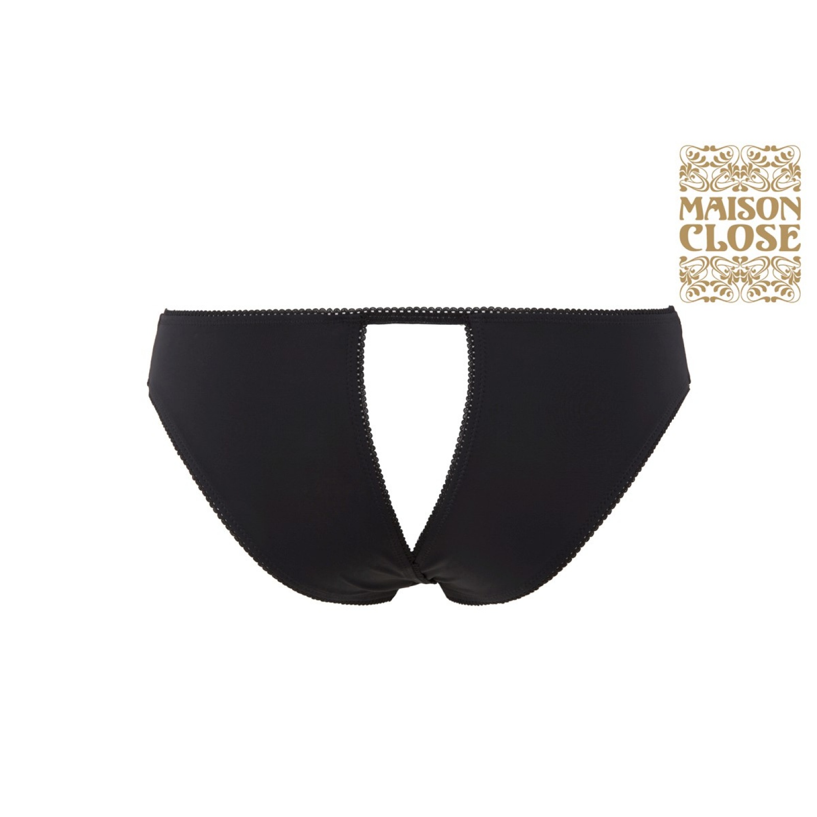 Le Petit Secret MAISON CLOSE Culotte ouverte Noire Effetdesoi