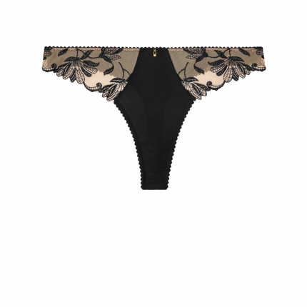 Aubade Lovessence Tanga Noir Effetdesoi
